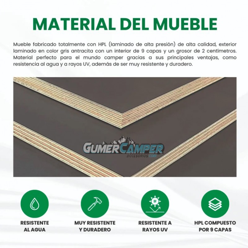 MUEBLE MODULO CAMPER WV T5 / T6 MULTIVAN Y CALIFORNIA