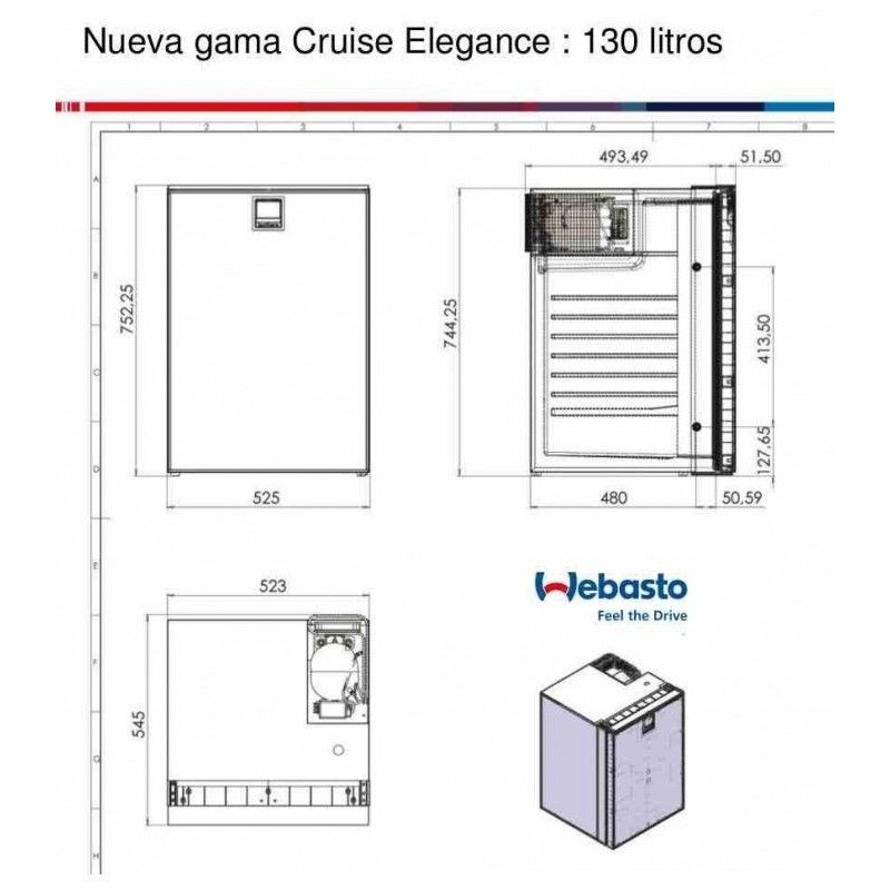 NEVERA COMPRESOR WEBASTO 130L ISOTHERM CRUISE ELEGANCE