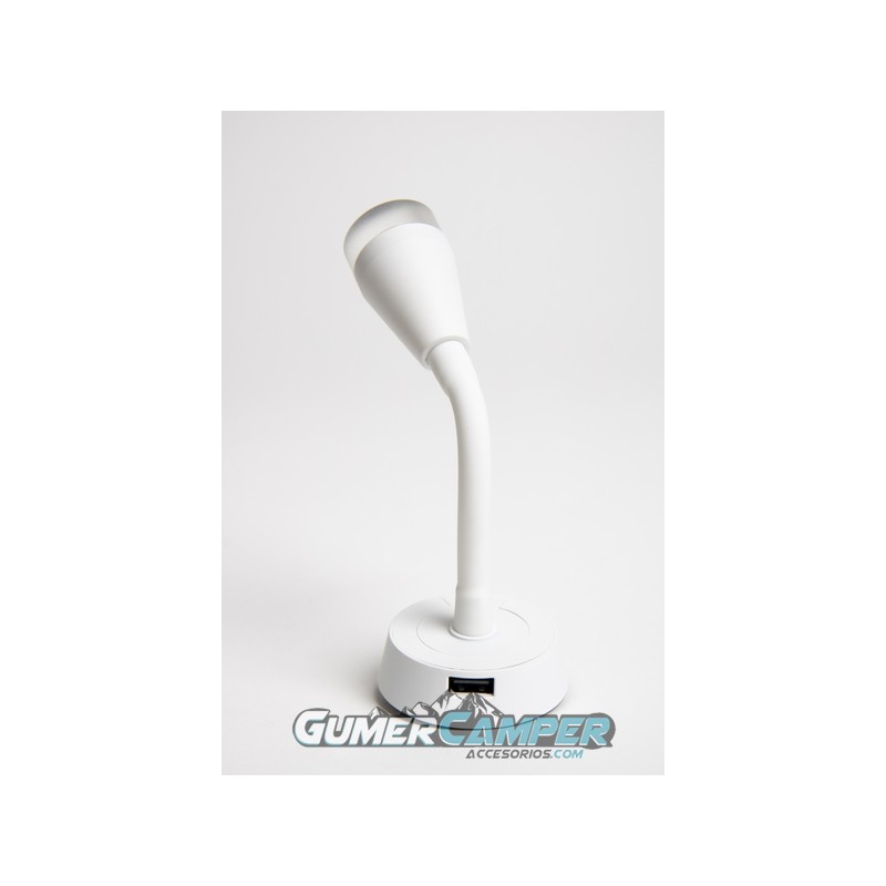 FOCO LED CON BRAZO FLEXIBLE Y PUERTO USB