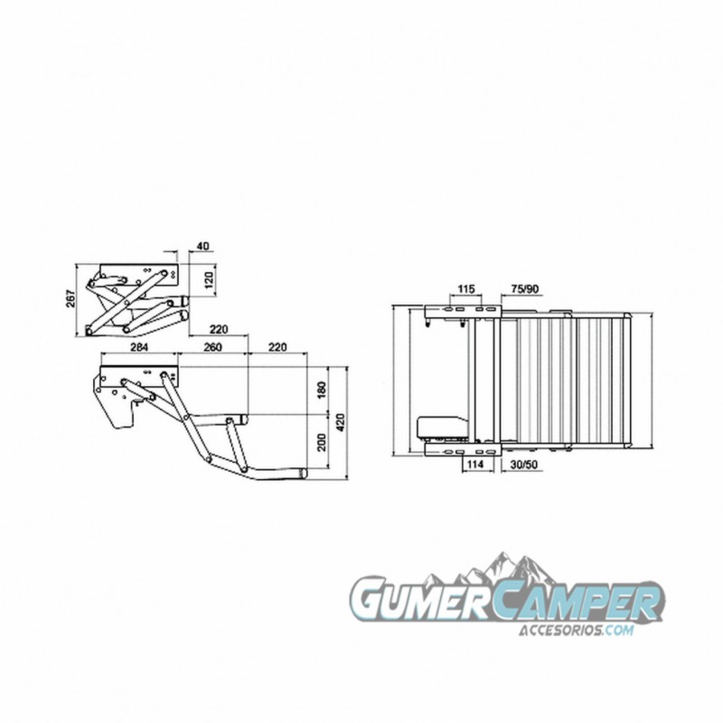 ESCALON ELECTRICO DOBLE 440 THULE OMNI STEP